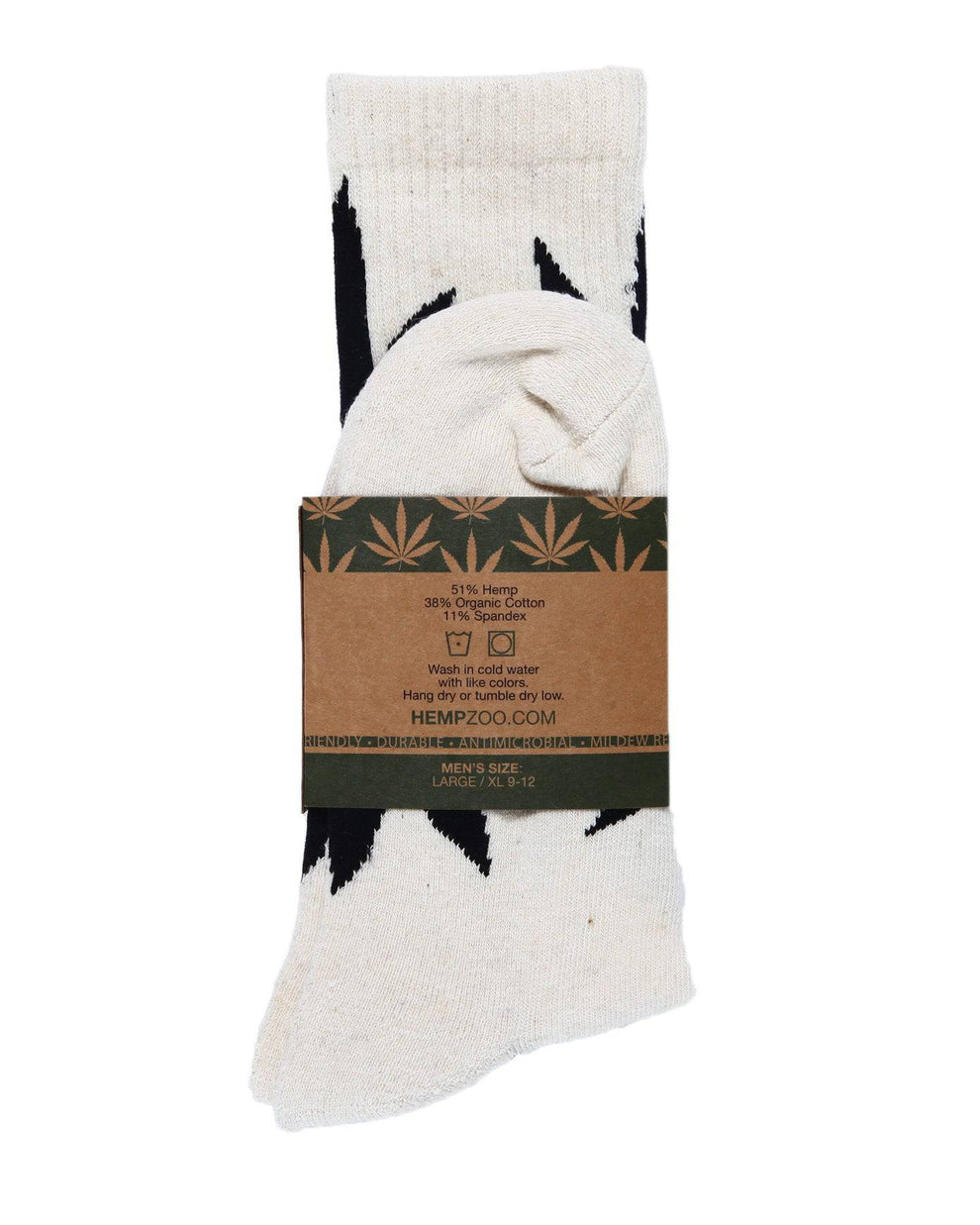 HEMP LEAF CREW SOCKS | HEMPZOO